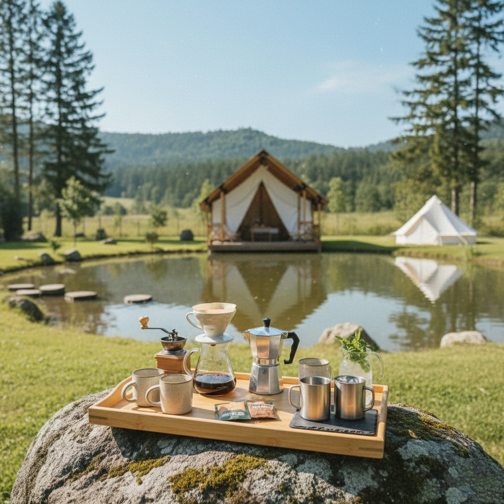 Coffee Kit for Glamping Resorts Luxury Tents and Prefab Cabins Campking ...