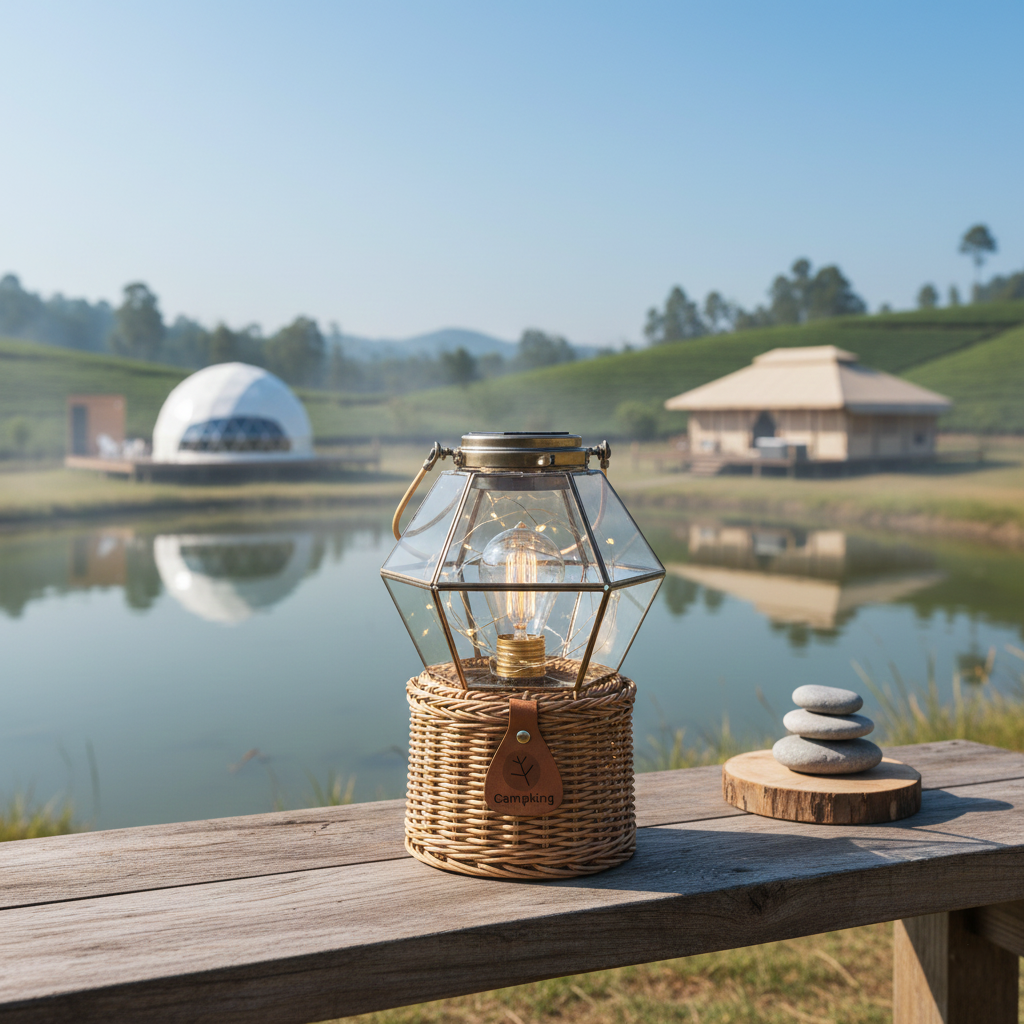 Glass Lantern for Glamping Resorts Safari Tents and Outdoor Cabins ...
