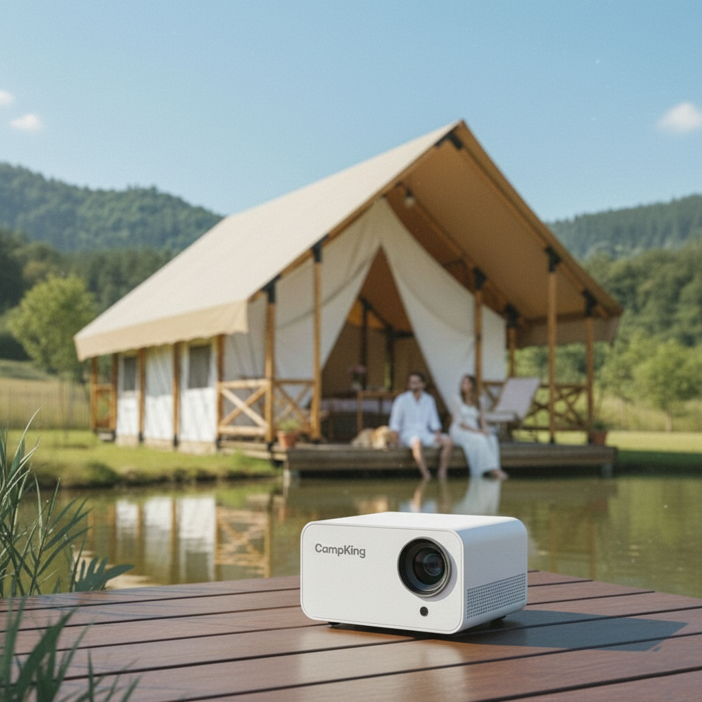 Projectors for Glamping Resorts Luxury Tents and Prefab Pods Campking ...
